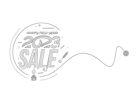 2023 새해 복 많이 받으세요 텍스트 타이포그래피 디자인 포스터 템플릿 브로셔 장식 전단지 배너 디자인 무료 벡터