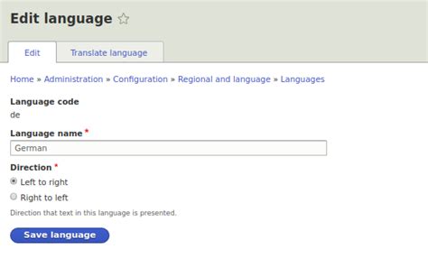 2 8 region and language translation drupal from english to another
