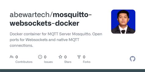 Github Abewartechmosquitto Websockets Docker Docker Container For Mqtt Server Mosquitto