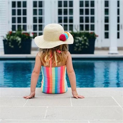 Детский купальный костюм для девочек Цельный Детский летний купальник без рукавов на бретельках