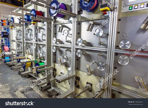 Optic Fiber Cable Production Over 360 Royalty Free Licensable Stock