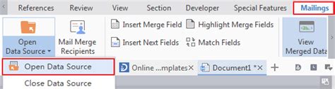Mail Merge In WPS Writer