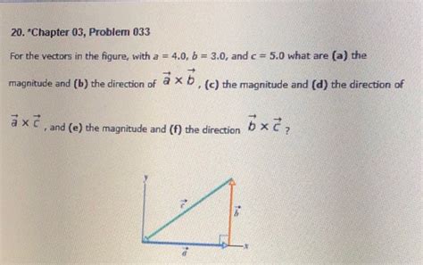 solved 20 chapter 03 problem 033 for the vectors in the