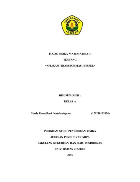 Bessel Docx Physics Science