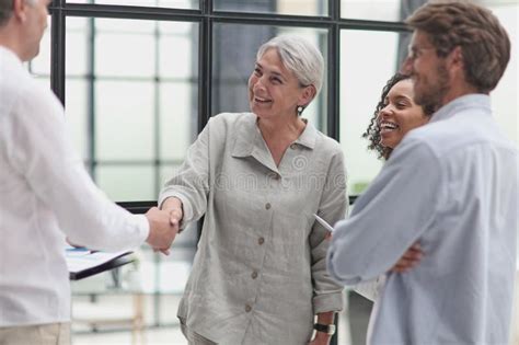 Conversation Between Managers And Employees In The Office Stock Image Image Of Smiling
