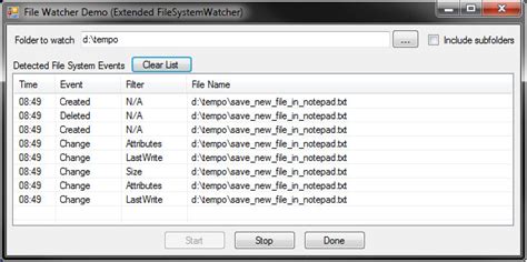 Filesystemwatcher Pure Chaos Part 1 Of 2 Codeproject