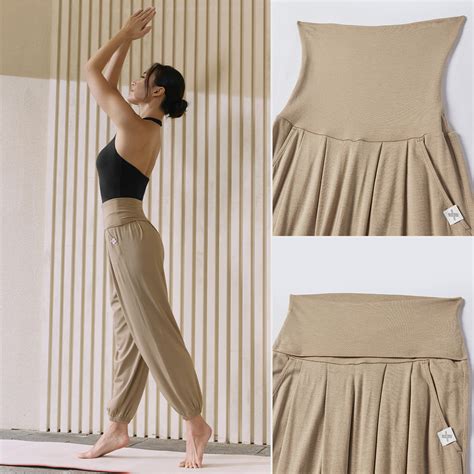 젝시믹스 빈야사 하렘팬츠 탄베이지