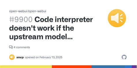 Code Interpreter Doesnt Work If The Upstream Model Streams Into A
