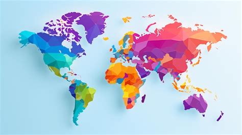 Premium Photo World Map For Powerpoint Slide Or Background Desktop