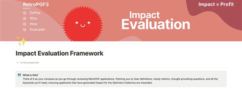 Retropgf 3 Impact Evaluation Framework Retro Funding Missions 🔴 Optimism Collective