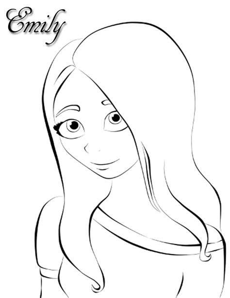 Emily Name Coloring Pages Coloring Pages