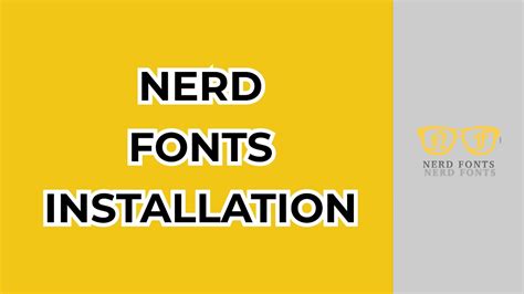 Installing Nerd Fonts On Linux Youtube