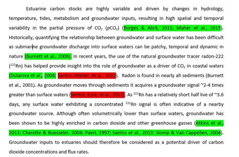 Apa In Text Citation Displays Two Authors Et Al For Some Citations But Not For Other Citations