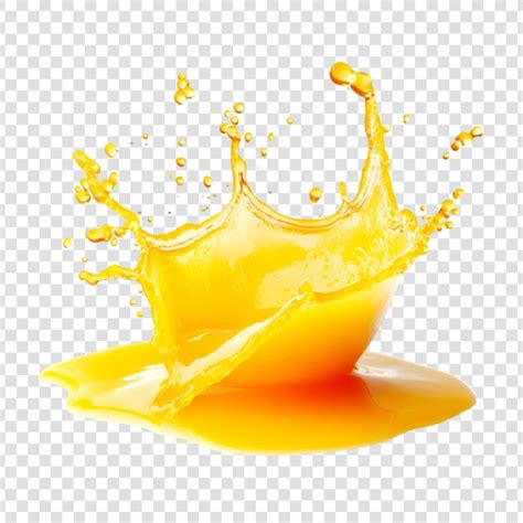 오렌지 주스 스플래시 신선한 시트루스 버스트 Ai 생성 Psd