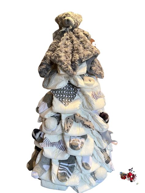 Gray Diaper Tree Etsy