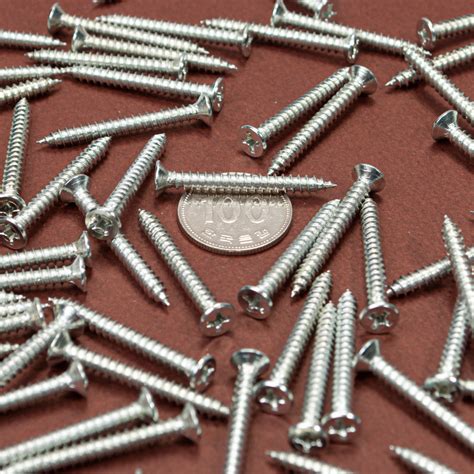 일반피스 목공피스 외날 접시머리 8x38 백색 온채널