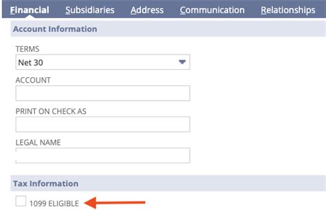 NetSuite S 1099 Saved Searches