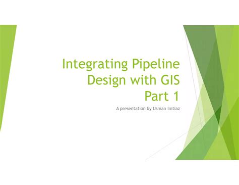 Integrating GIS Data With Pipeline Design Part PDF Civil Engineering Industry Industries