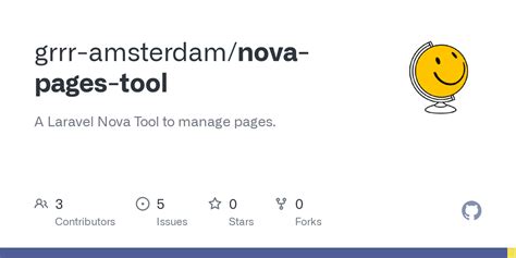 Github Grrr Amsterdamnova Pages Tool A Laravel Nova Tool To Manage