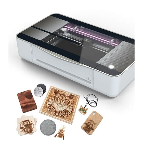 Glowforge Pro Laser Cutter And Engraver Pro White Laser Aluminum Craft Cutting Machine Gf Asm