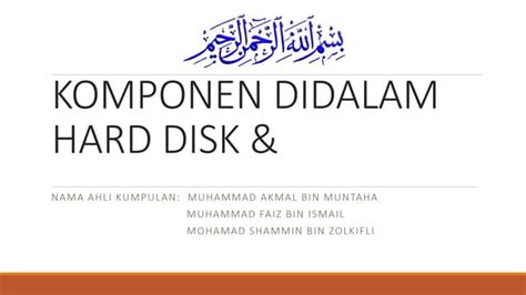 Komponen Didalam Hard Disk Pptx