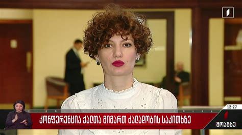 კონფერენცია ქალთა მიმართ ძალადობის საკითხზე Youtube