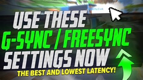 The BEST G SYNC Settings Are SO EASY And You NEED To Try Them GUIDE Freesync G Sync YouTube