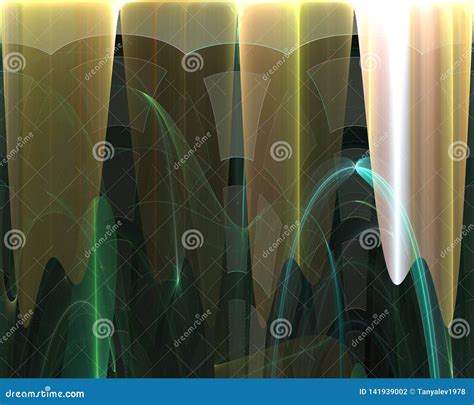 Abstract Digital Fractal Science Effect Texture Flow Shape Backdrop