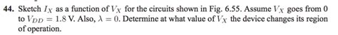 Solved 44 Sketch Ix As A Function Of Vx For The Circuits Chegg Com