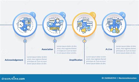 Social Media Engagement Circle Infographic Template Stock Illustration Illustration Of Idea
