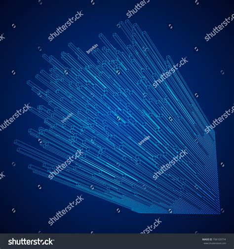 Big Data Visualization Machine Learning Algorithms Stock Vector