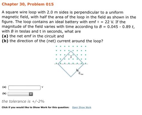 Solved A Square Wire Loop With 20 M Sides Is Perpendicular