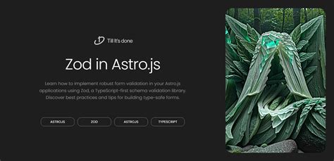 introduction to zod for form validation in astro js