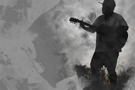 수채화 그림 배경 및 예술 디지털 일러스트 브러쉬에 전경에서 추상 아름 다운 연주 기타 음표에 대한 스톡 사진 및 기타 이미지 음표 페인트 Fashion Show