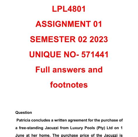LPL ASSIGNMENT SEM FULL ANSWER StudyPass