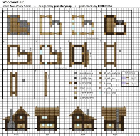 Minecraft Small House Blueprints