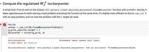 Bug In Sinkhorn Barycenter Notebook · Issue 356 · Ott Jaxott · Github
