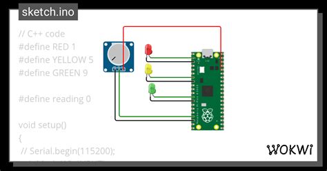 Potentiometer Wokwi Esp32 Stm32 Arduino Simulator