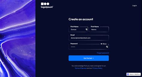Webflow Signup Form Free Webflow Component