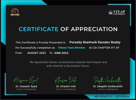 Reethwik Reddy On Linkedin Csi Vitap Csichapter Teamwork