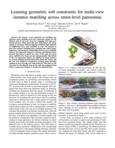 Pdf Learning Geometric Soft Constraints For Multi View Instance Matching Across Street Level