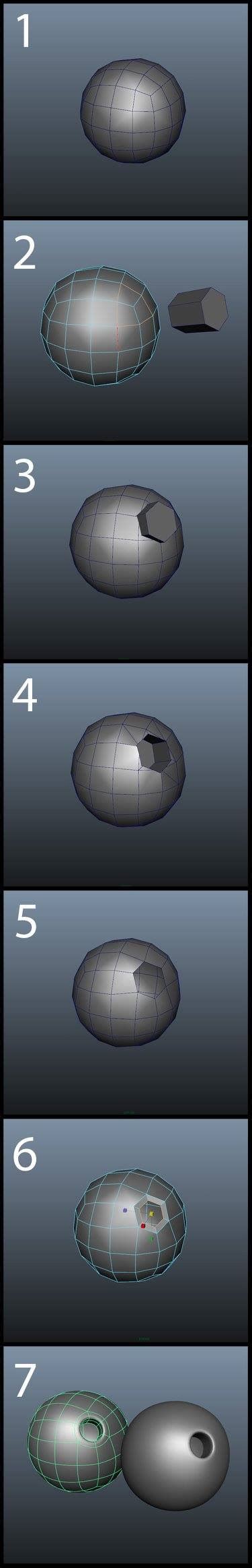 Curved Surface Boolean 3d Modeling Tutorial 3d Modelling Maya Modeling