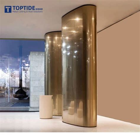 Fashion Cladding Design Laser Cutting Perforated Aluminum Column Covers For Hotel Cladding