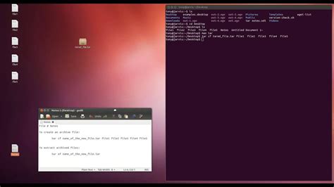 How To Create And Extract A Tar File Youtube