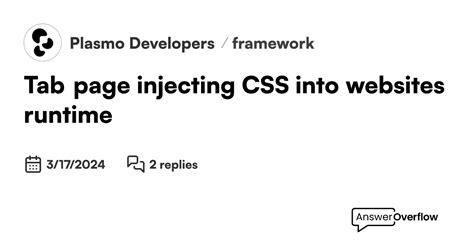 Tab Page Injecting Css Into Websites Runtime 🧩 Plasmo Developers