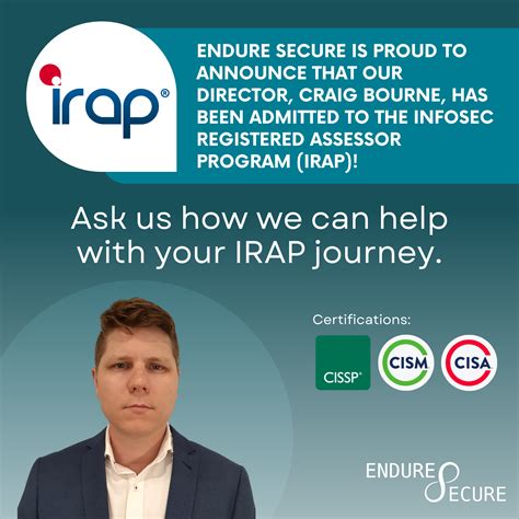 New Service Offering Irap Assessments Endure Secure