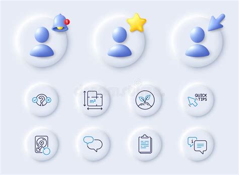 Startup Clipboard And Quiz Test Line Icons For Web App Printing