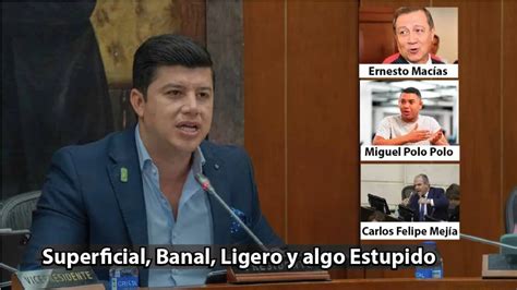 Senador Gustavo Moreno Superficial Banal Ligero Y Algo Estupido