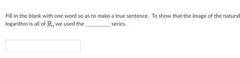 Solved Why Is There Only One Number E With Log E 1