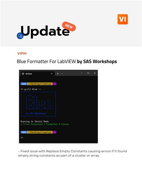vipm discover labview tools on linkedin new update blue formatter for labview by sas